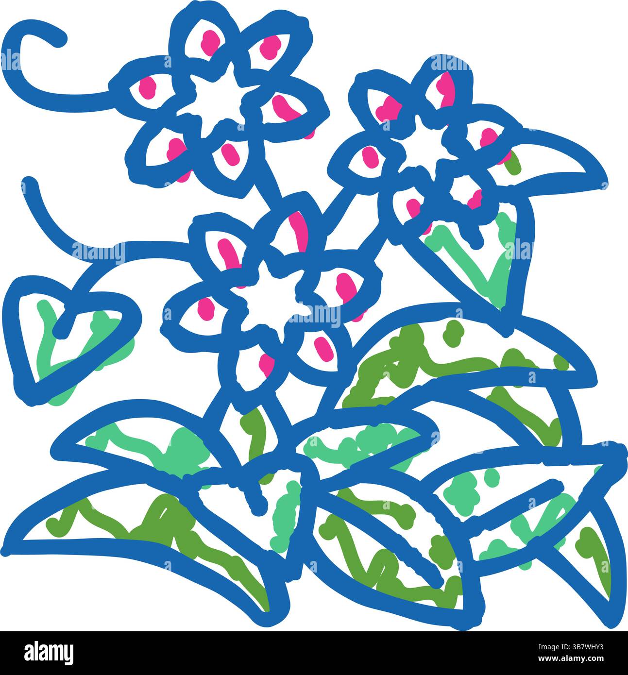 clematis growing icon doodle illustration Stock Vector Image & Art - Alamy