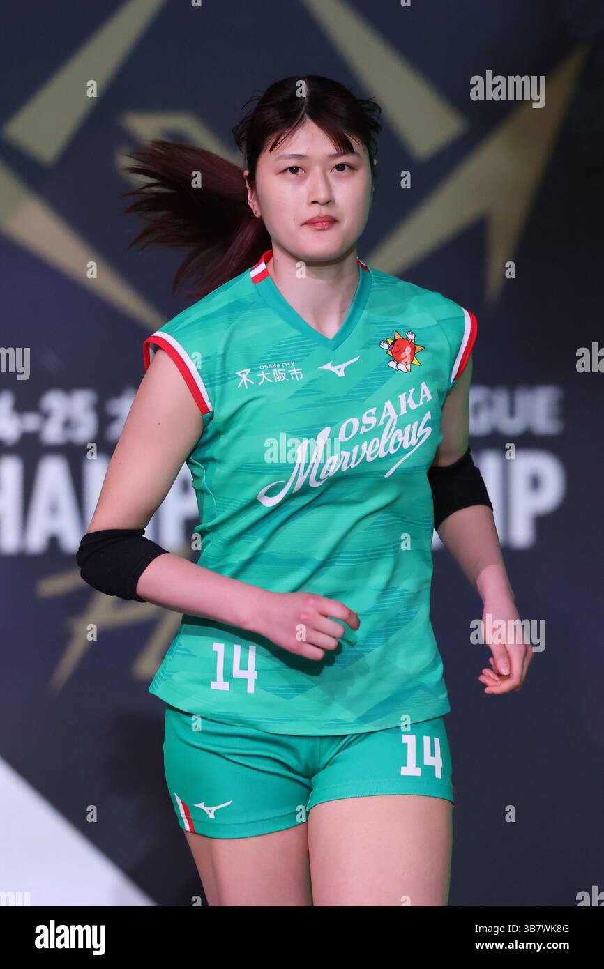 Tokyo, Japan. 3rd May, 2025. Haruka Oyama () Volleyball : 2024-25 SV.LEAGUE Women Championship ...