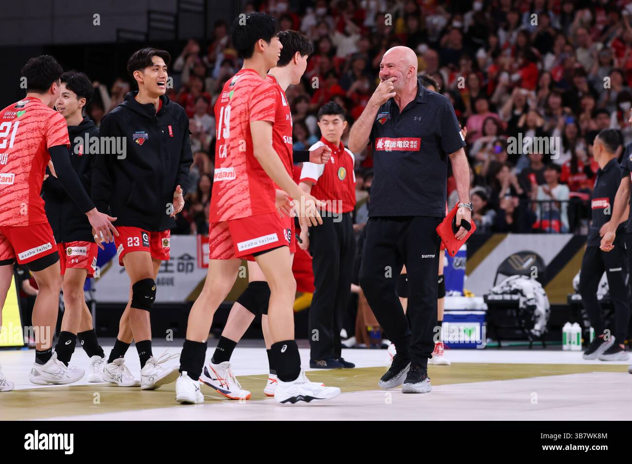 Olivier Lecat (), Suntory Sunbirds Osaka team group, MAY 3, 2025 ...