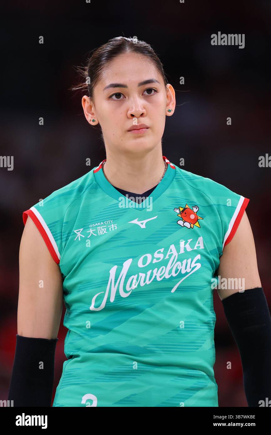 Sachi Minowa (), MAY 3, 2025 - Volleyball : 2024-25 SV.LEAGUE Women Championship Finals match ...
