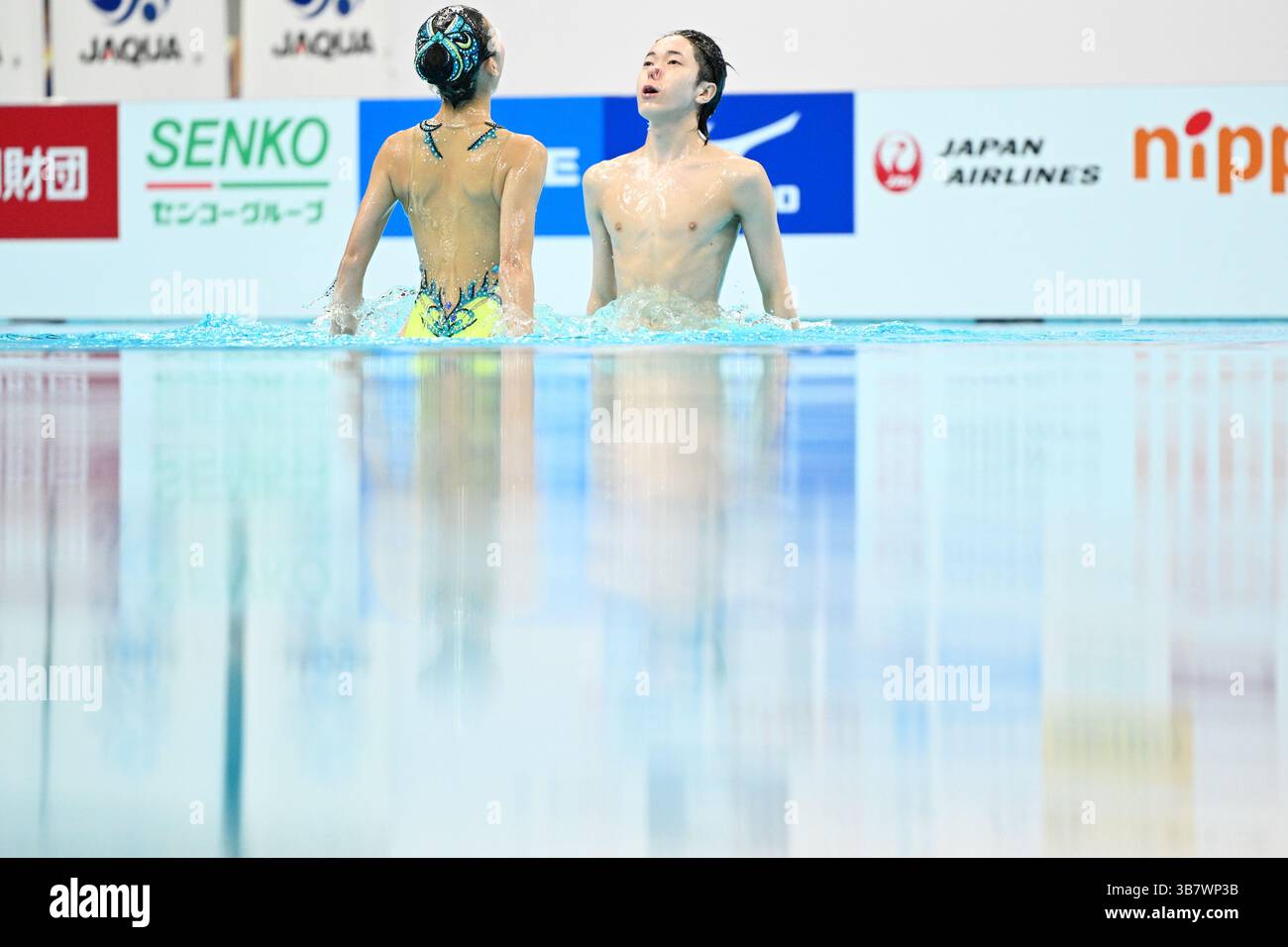 Tokyo Aquatics Centre, Tokyo, Japan. 4th May, 2025. Kairi Fujiwara & Yurika Nishigaki, MAY 4 ...