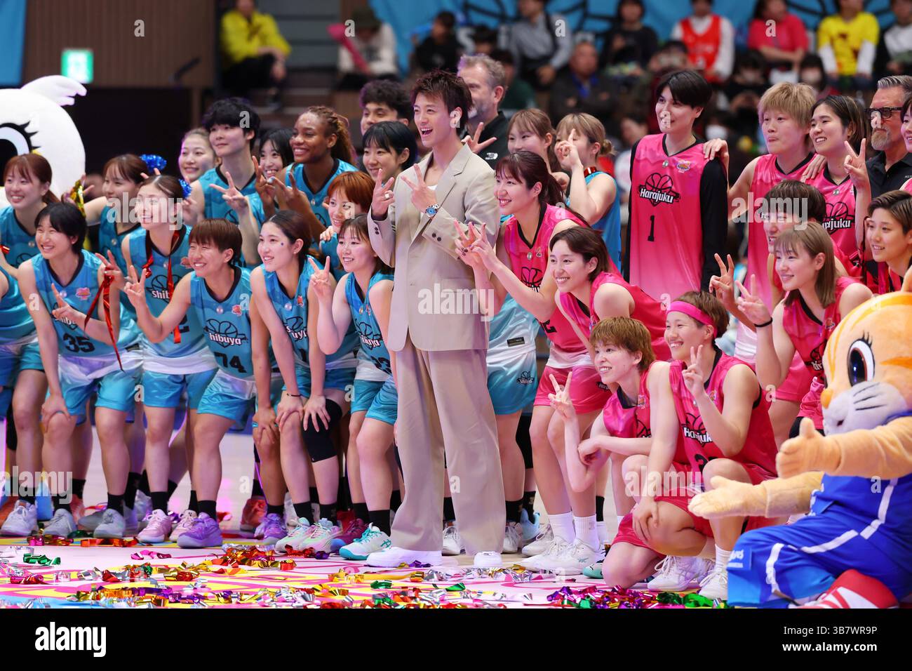 Tokyo, Japan. 6th May, 2025. Ryoma Takeuchi, Two team group Basketball : Kasugai W LEAGUE All ...