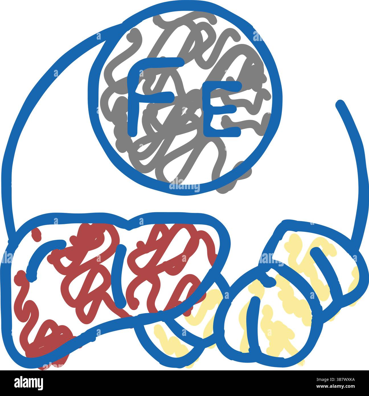 fe vitamin icon doodle illustration Stock Vector Image & Art - Alamy