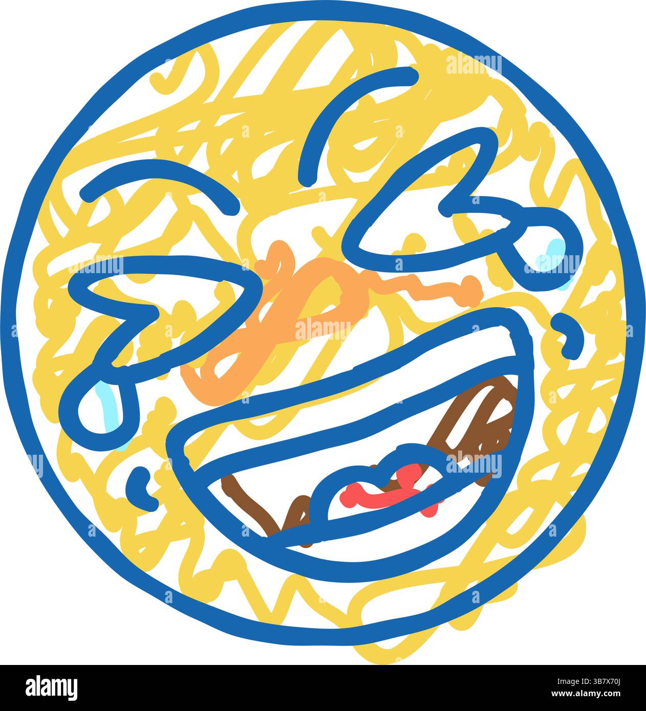 lol emoji icon doodle illustration Stock Vector Image & Art - Alamy