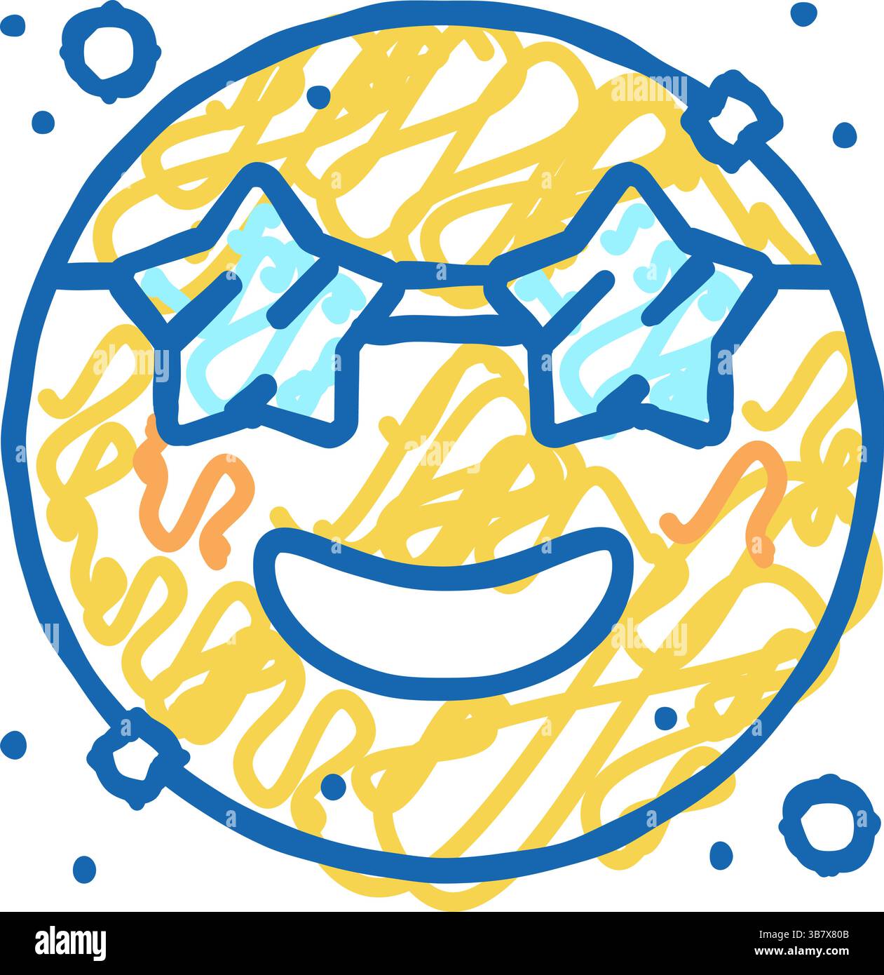 funny emoji icon doodle illustration Stock Vector Image & Art - Alamy