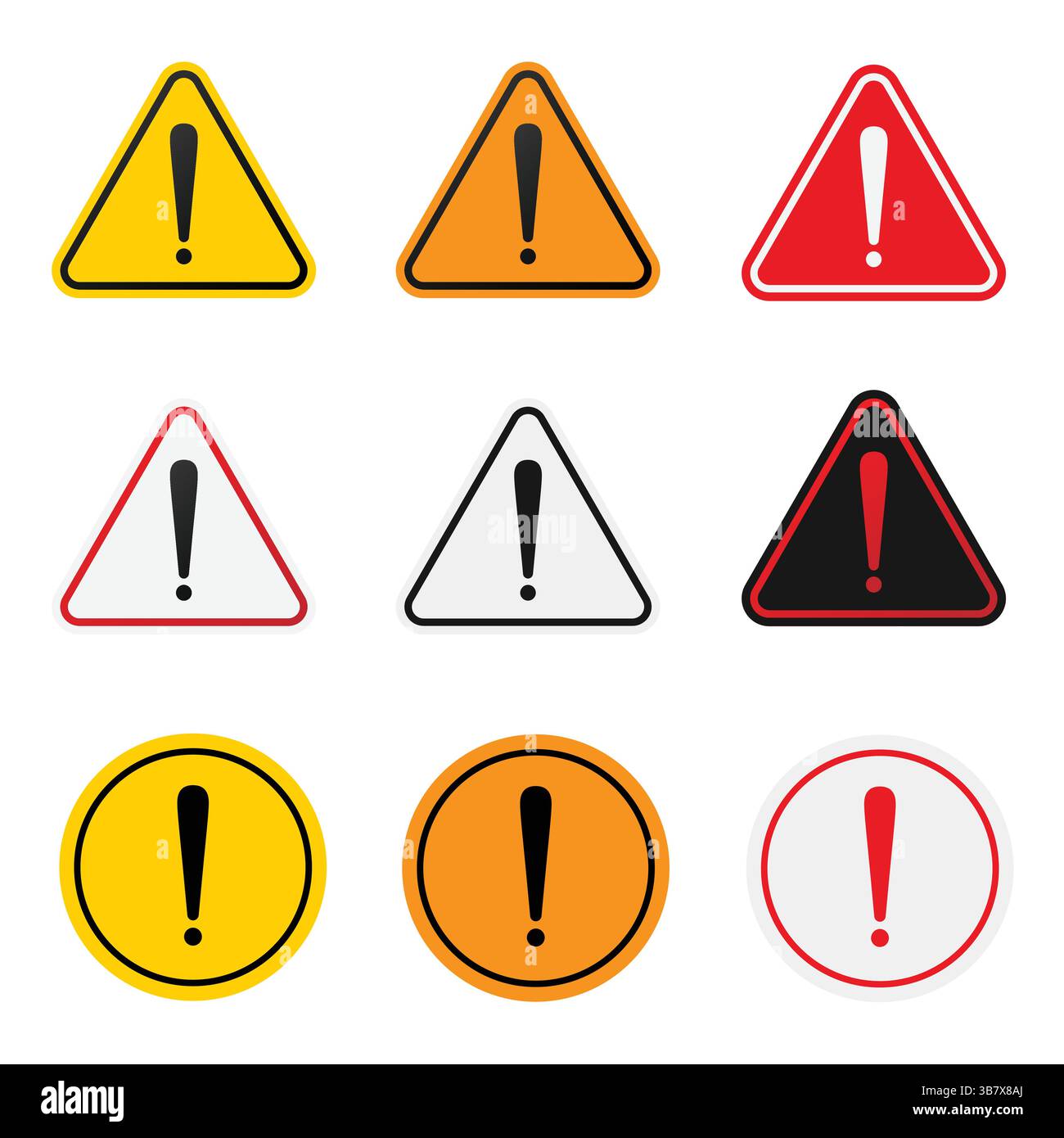 There are a variety of warning signs, including caution and alert ...
