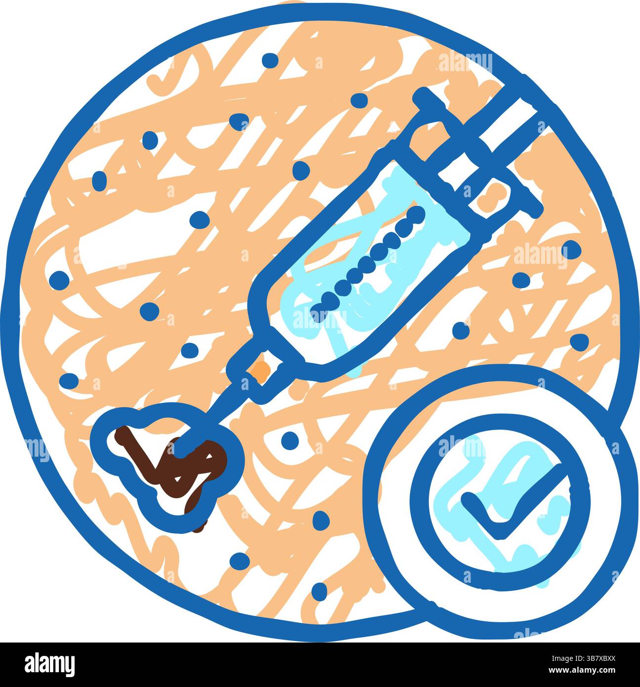 corticosteroid injection icon doodle illustration Stock Vector Image ...