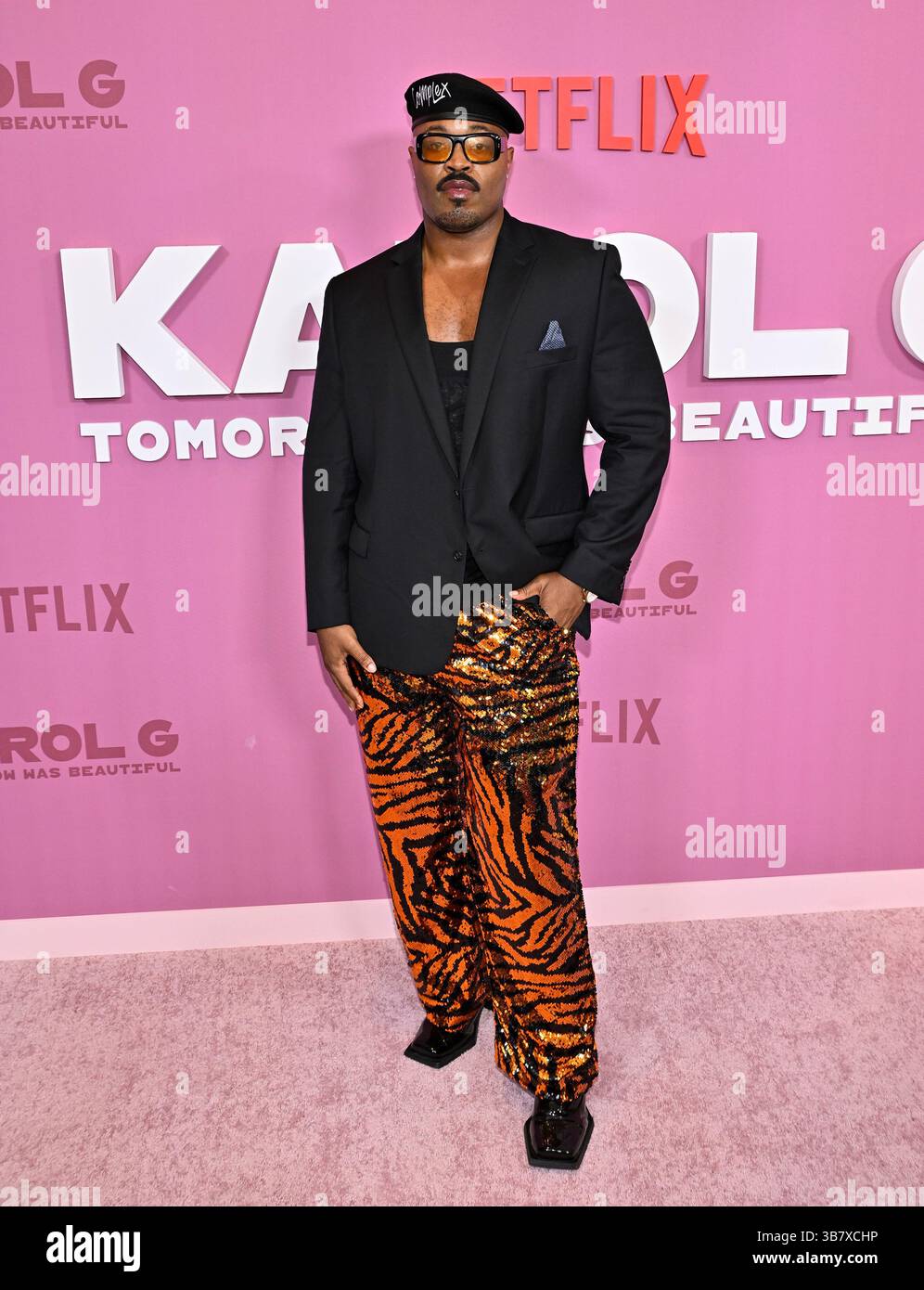 Thaddeus Coates attends the special screening of "Karol G: Tomorrow was ...