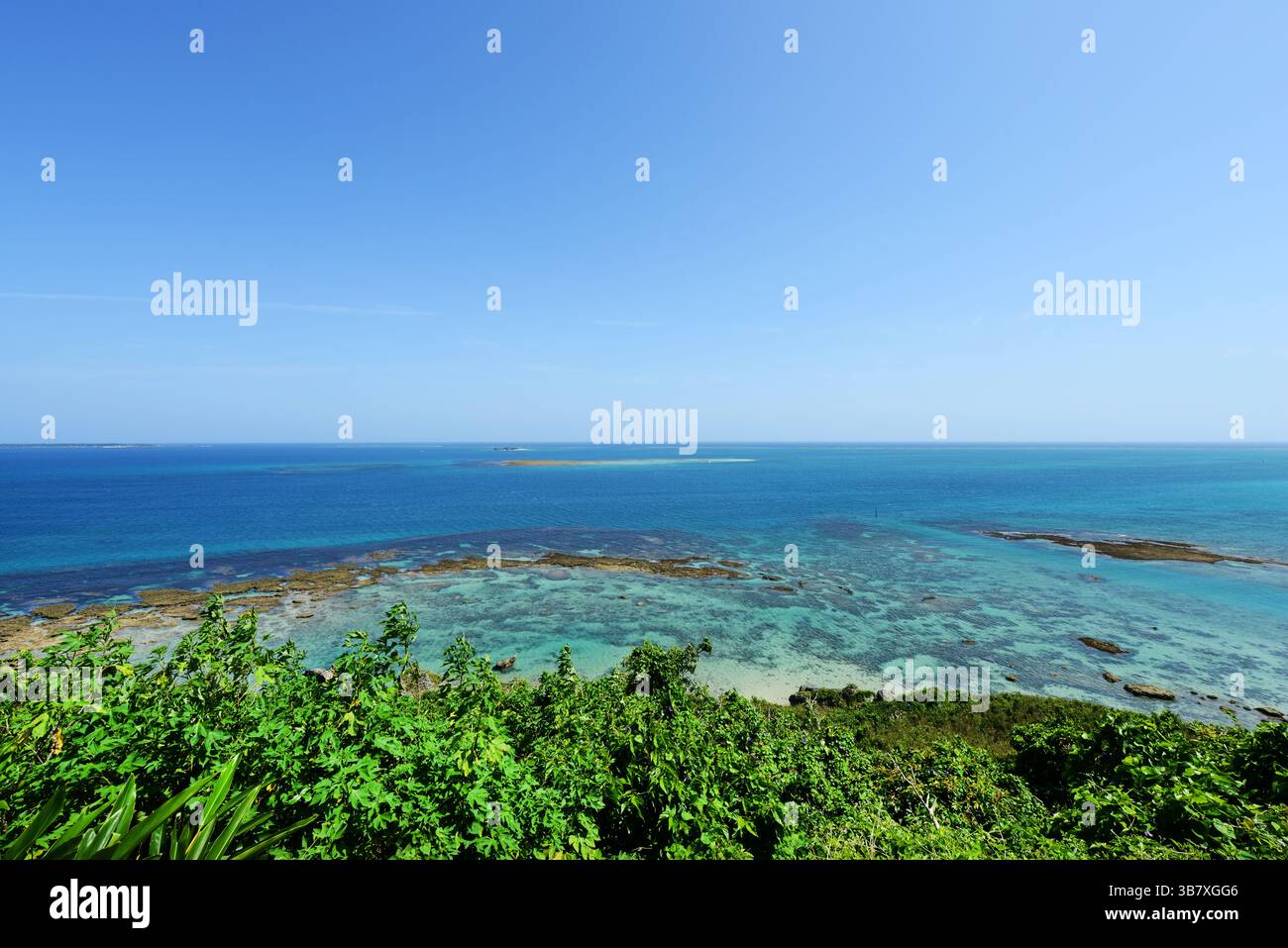 Beautyiful ocean views from Cape Chinen in Okinawa, Japan Stock Photo ...