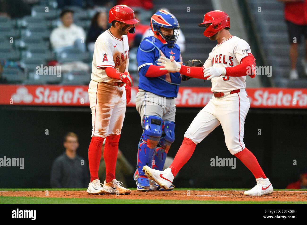 ANAHEIM, CA - MAY 06: Los Angeles Angels outfielder Taylor Ward (3 ...