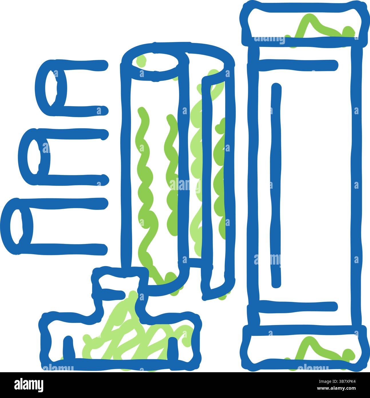 pipe plastic waste icon doodle illustration Stock Vector Image & Art ...