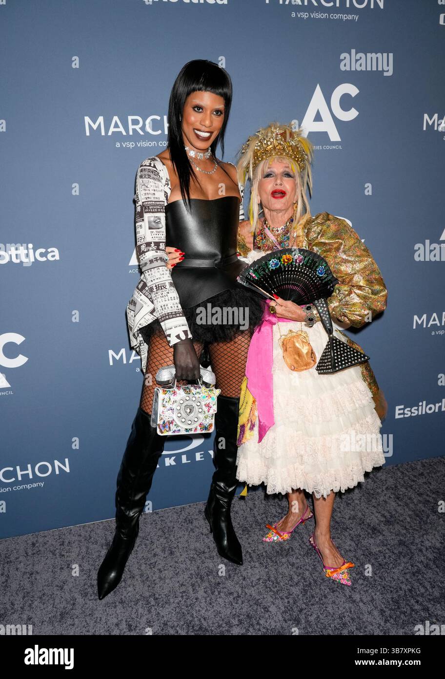 Laverne Cox, Betsey Johnson during the Accessory Council presents the ...