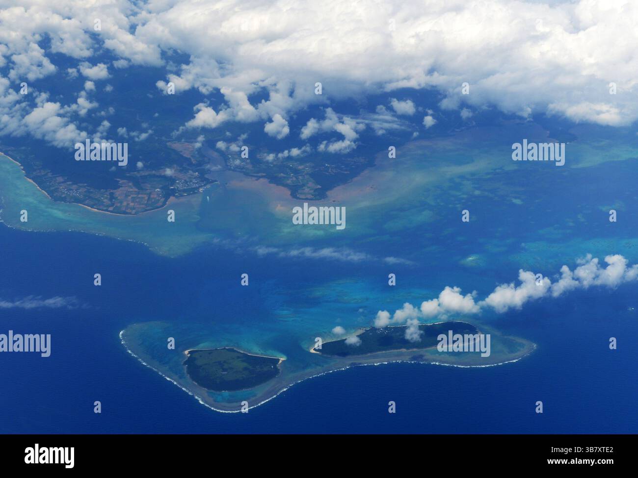 Aerial view of Aragusuku island in Okinawa, Japan Stock Photo - Alamy