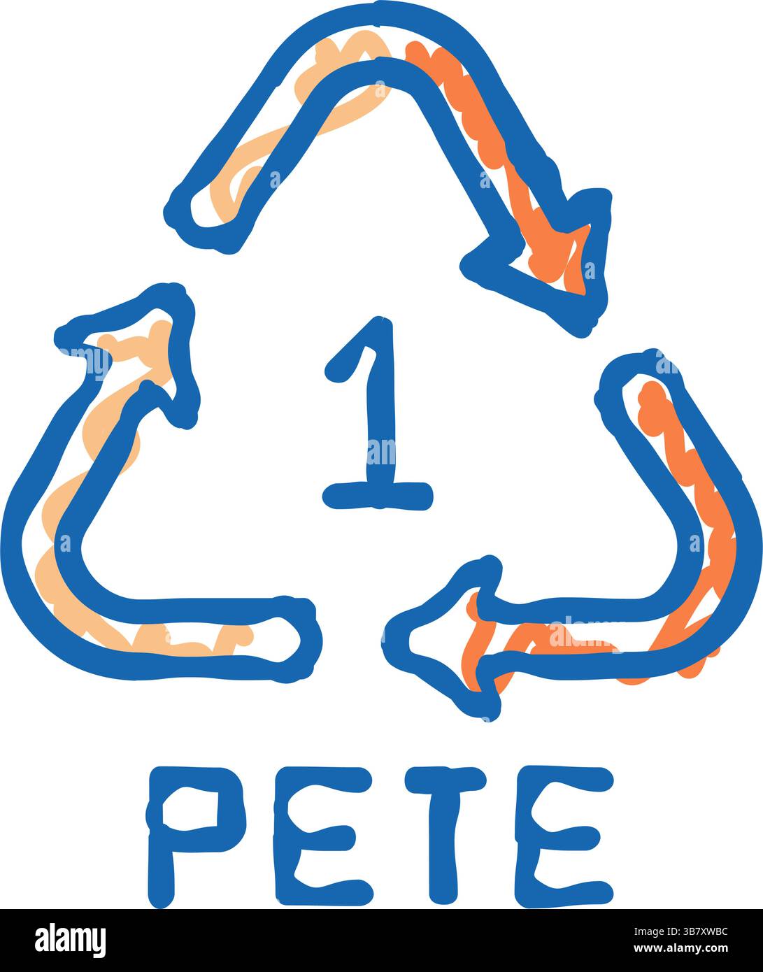 pete plastic product mark icon doodle illustration Stock Vector Image ...