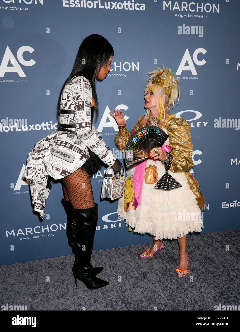 Laverne Cox, Betsey Johnson during the Accessory Council presents the ...