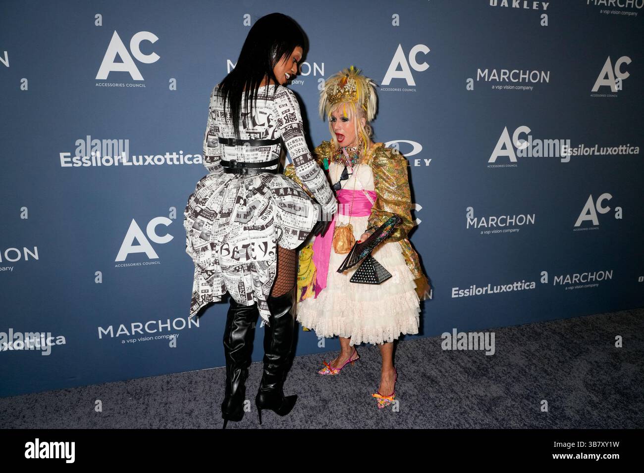 Laverne Cox, Betsey Johnson during the Accessory Council presents the ...