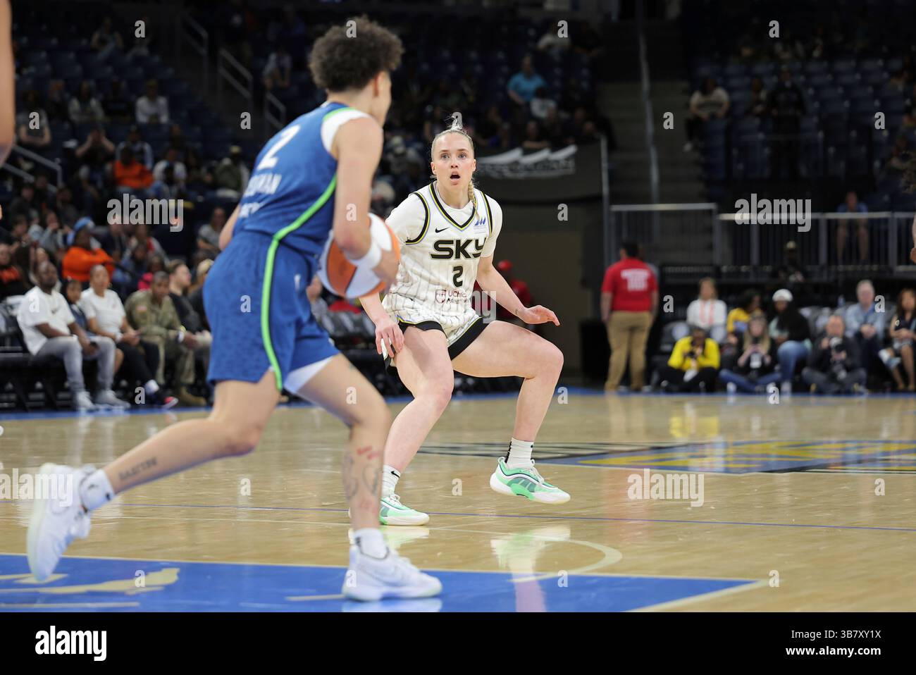 CHICAGO, IL - MAY 06: Hailey Van Lith #2 of the Chicago Sky during the ...