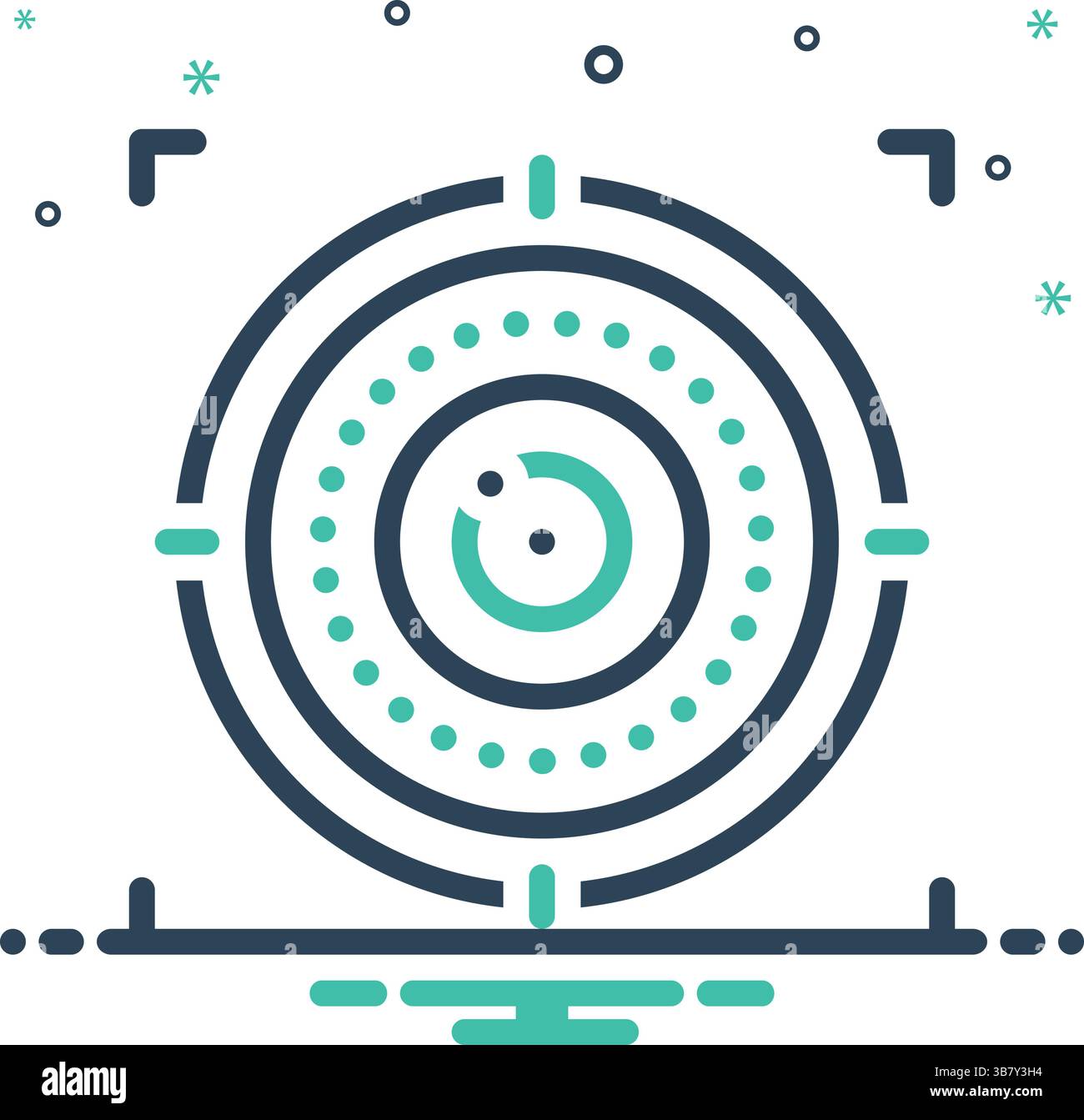 Retina scan icon Cut Out Stock Images & Pictures - Alamy