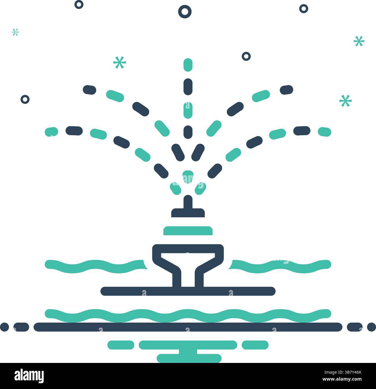Water sprinkler on agriculture Stock Vector Images - Alamy