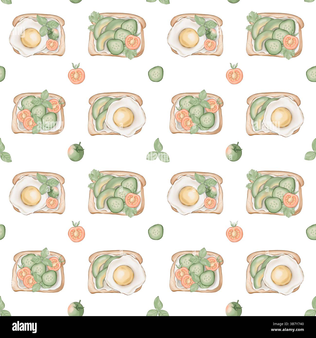 Seamless pattern vegetables Cut Out Stock Images & Pictures - Alamy