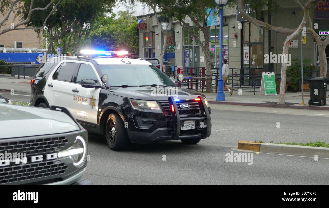 Los Angeles, California, USA 6th May 2025 Police Car on May 6, 2025 in ...