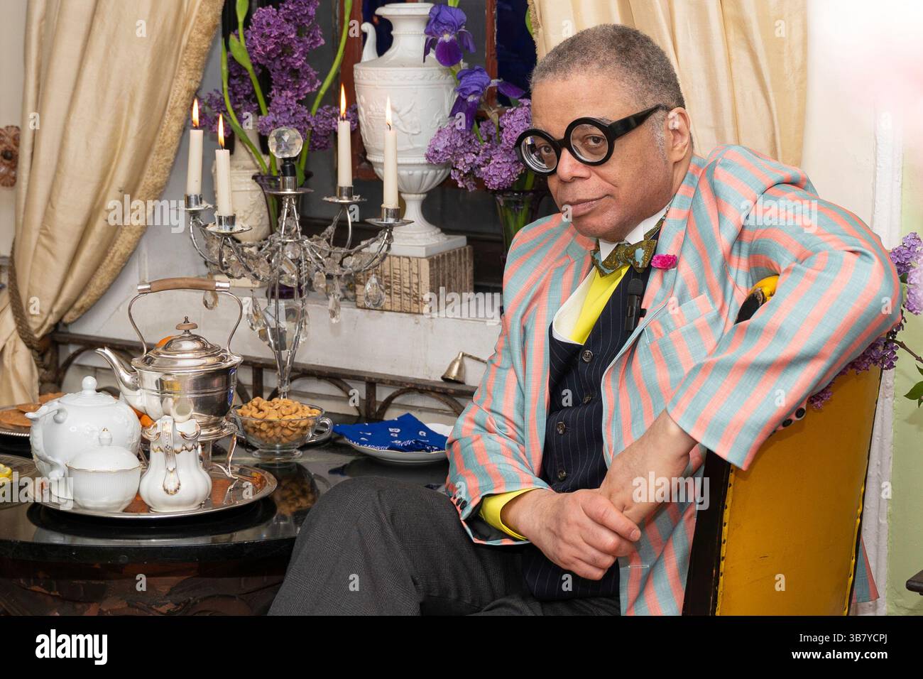 Cultural and architectural historian Michael Henry Adams poses for a ...