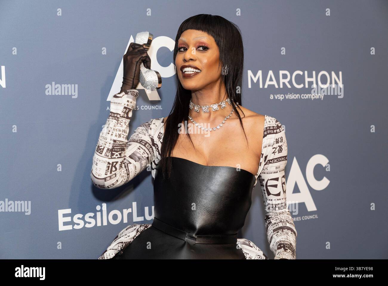 New York, United States. 06th May, 2025. Laverne Cox wearing dress and ...