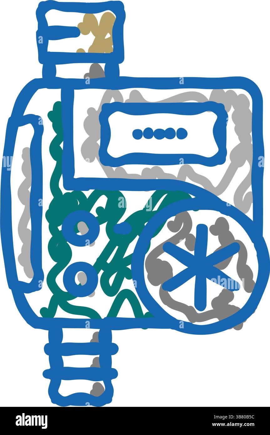 Water timer irrigation Stock Vector Images - Alamy