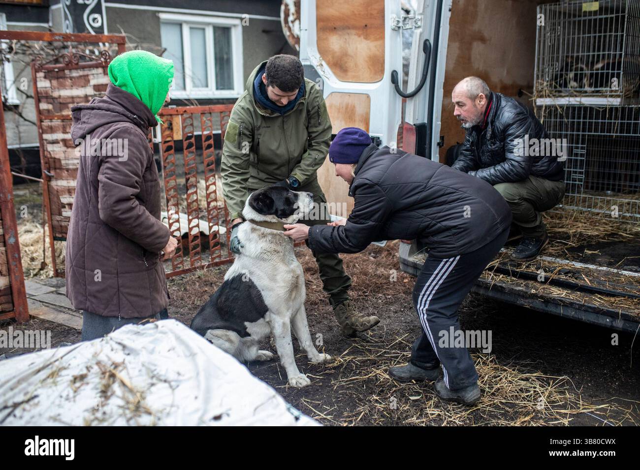 February 11, 2024, Hirnyc, Donbas, Ukraine: Lilia and Nele, help ...