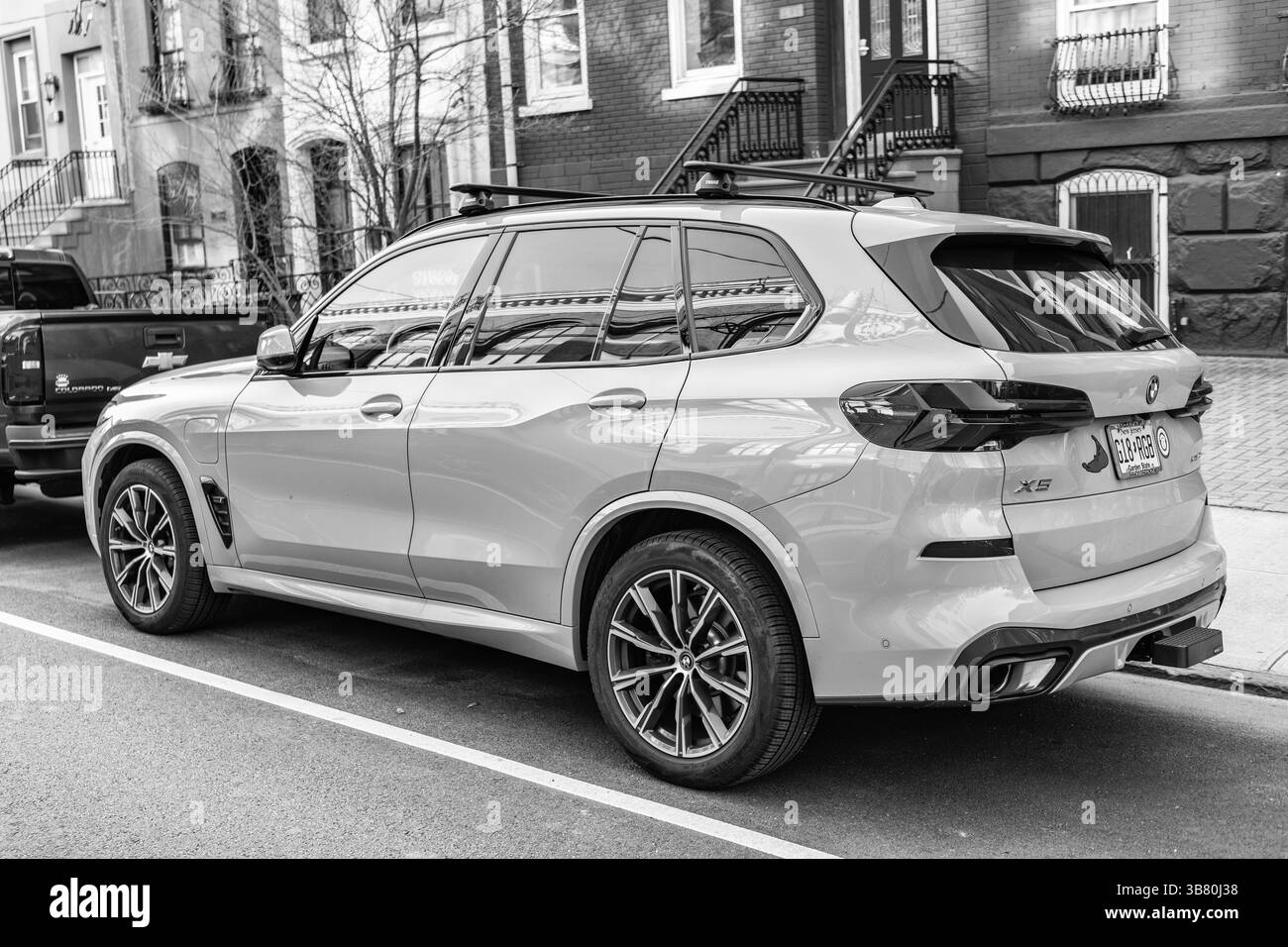 New York City, USA - March 15, 2024: BMW X5 luxury automobile car ...