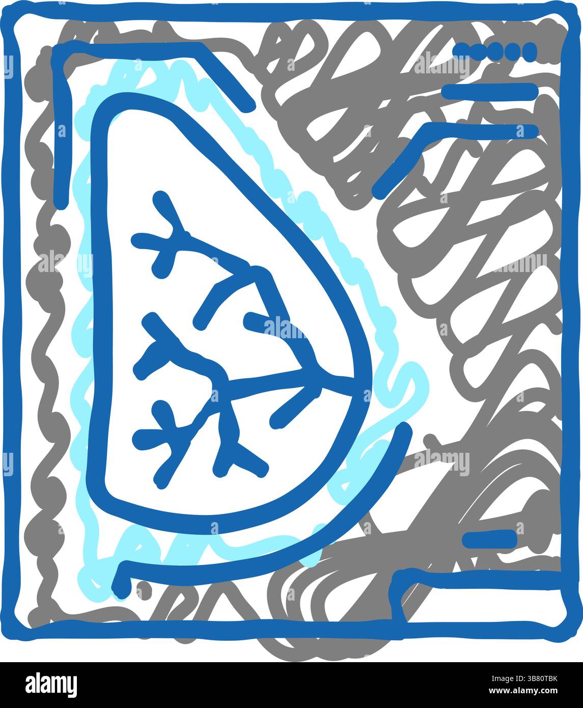 mammogram health check icon doodle illustration Stock Vector Image ...