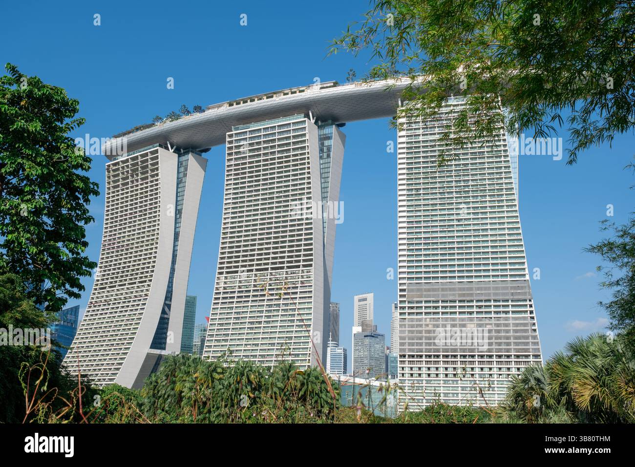 Marina Bay Sands in Singapore, an iconic architectural landmark with ...