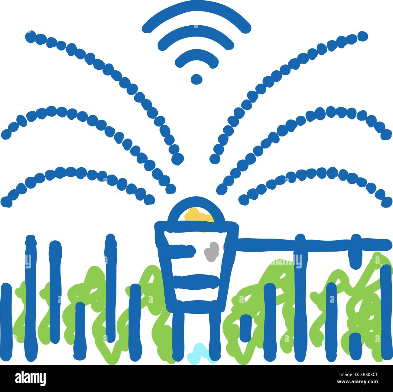 Drone agriculture spraying Cut Out Stock Images & Pictures - Alamy