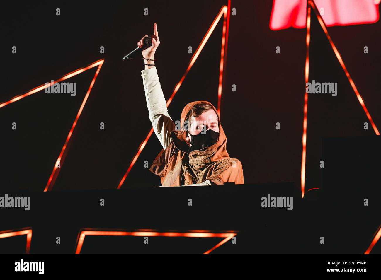 Milan, Italy. 08th Mar, 2025. Alan Walker performs live during the ...