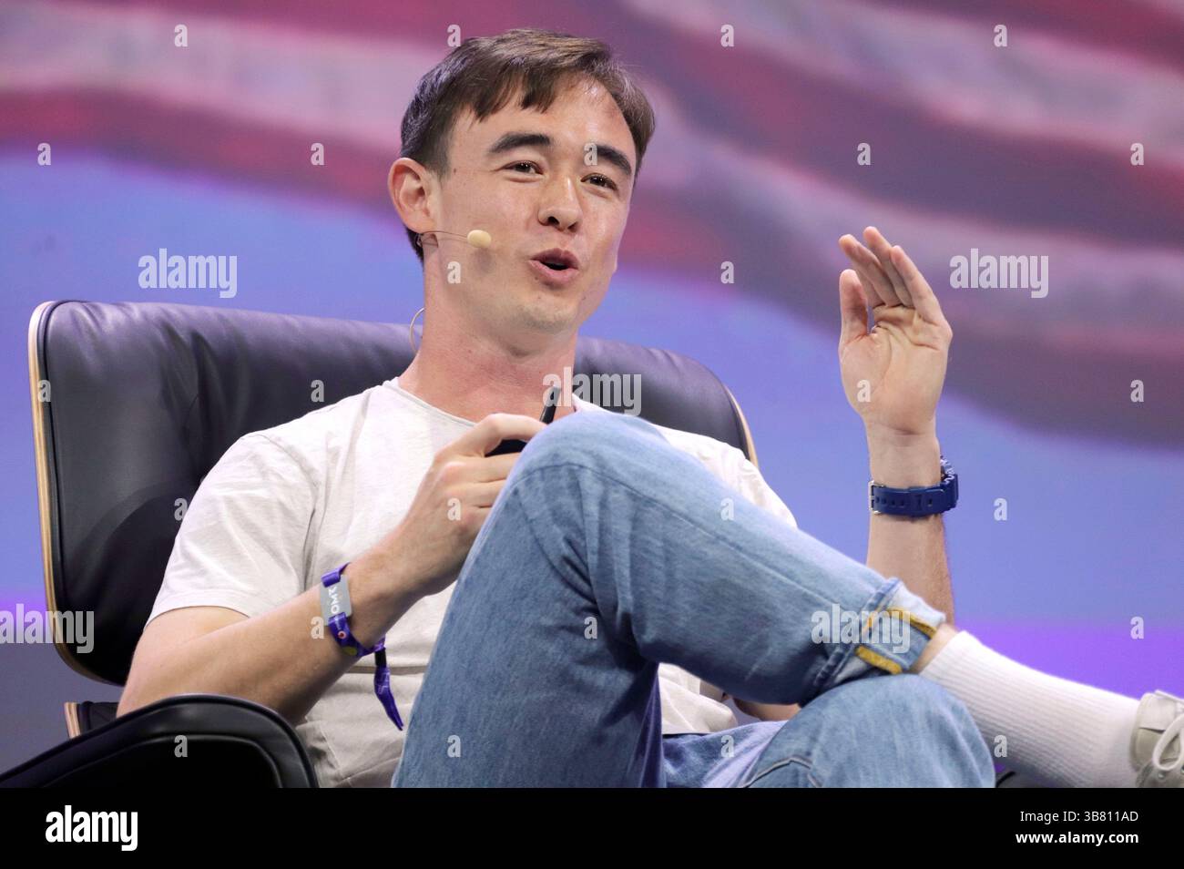 Gabriel Whaley beim OMR Festival 2025 in den Messehallen. Hamburg, 06. ...