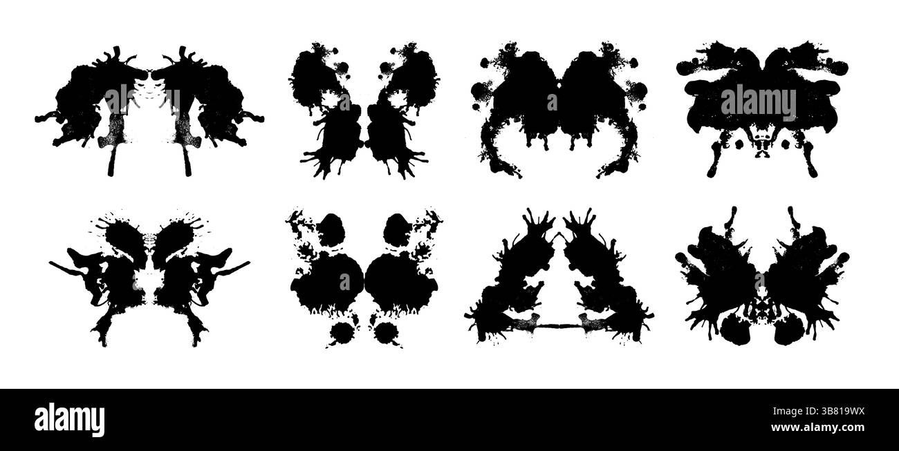 Abstract rorschach ink blot test hi-res stock photography and images ...
