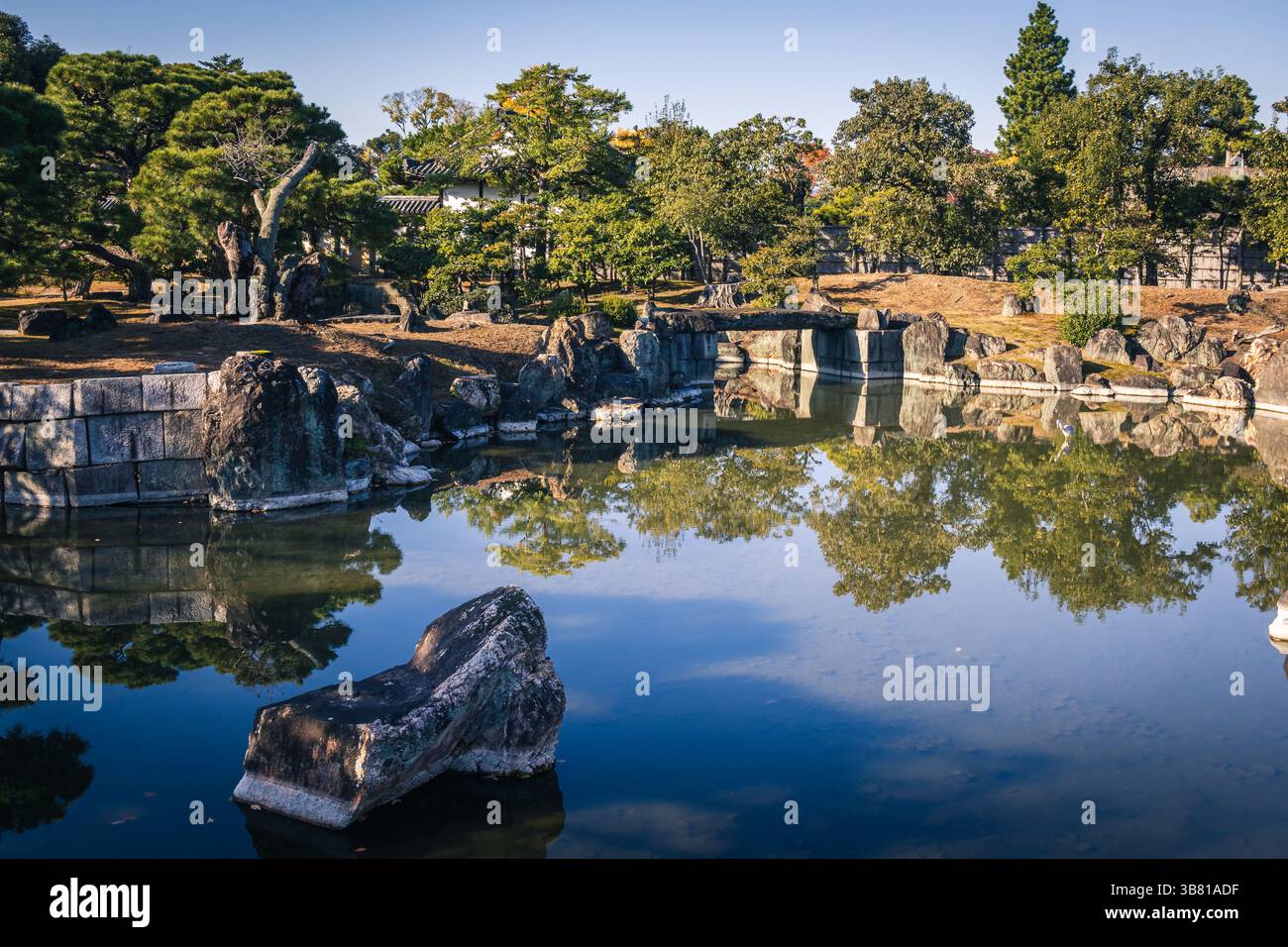 Japan, Kyoto City, Nijo Castle, Ninomaru Palace, gardens Stock Photo ...