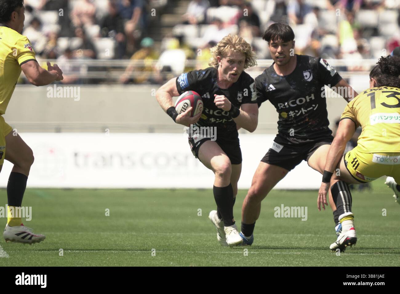 BlackRams' Isaac Lucas during the 2024-25 Japan Rugby League One match between Tokyo Suntory ...