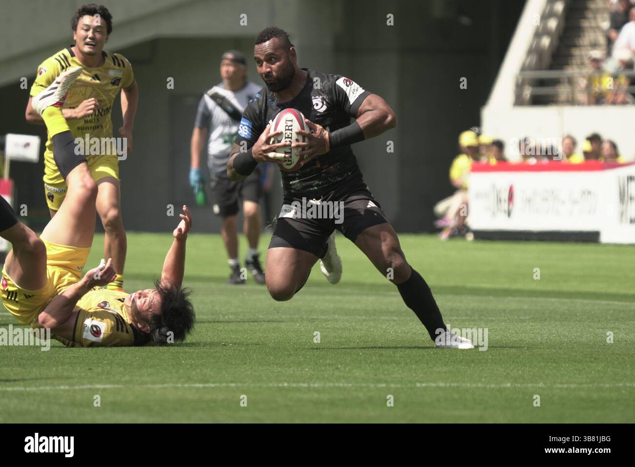 BlackRams' Netani Vakayalia during the 2024-25 Japan Rugby League One ...
