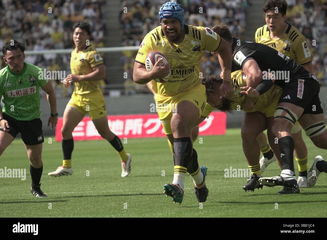 Sungoliath Tamati Ioane during the 2024-25 Japan Rugby League One match ...