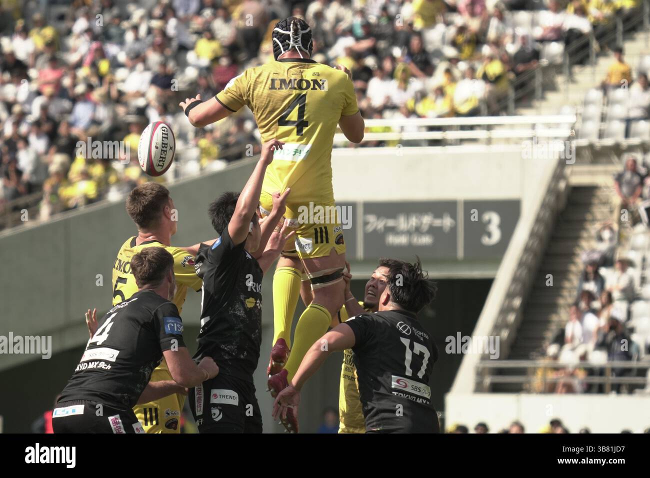 Sungoliath Sam Jeffries during the 2024-25 Japan Rugby League One match ...