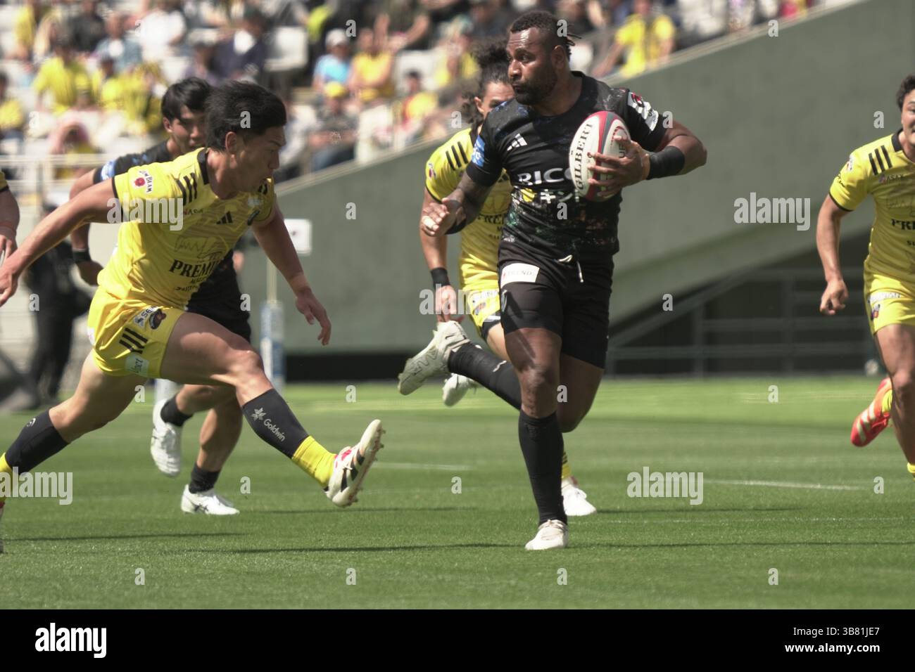 BlackRams' Netani Vakayalia during the 2024-25 Japan Rugby League One ...