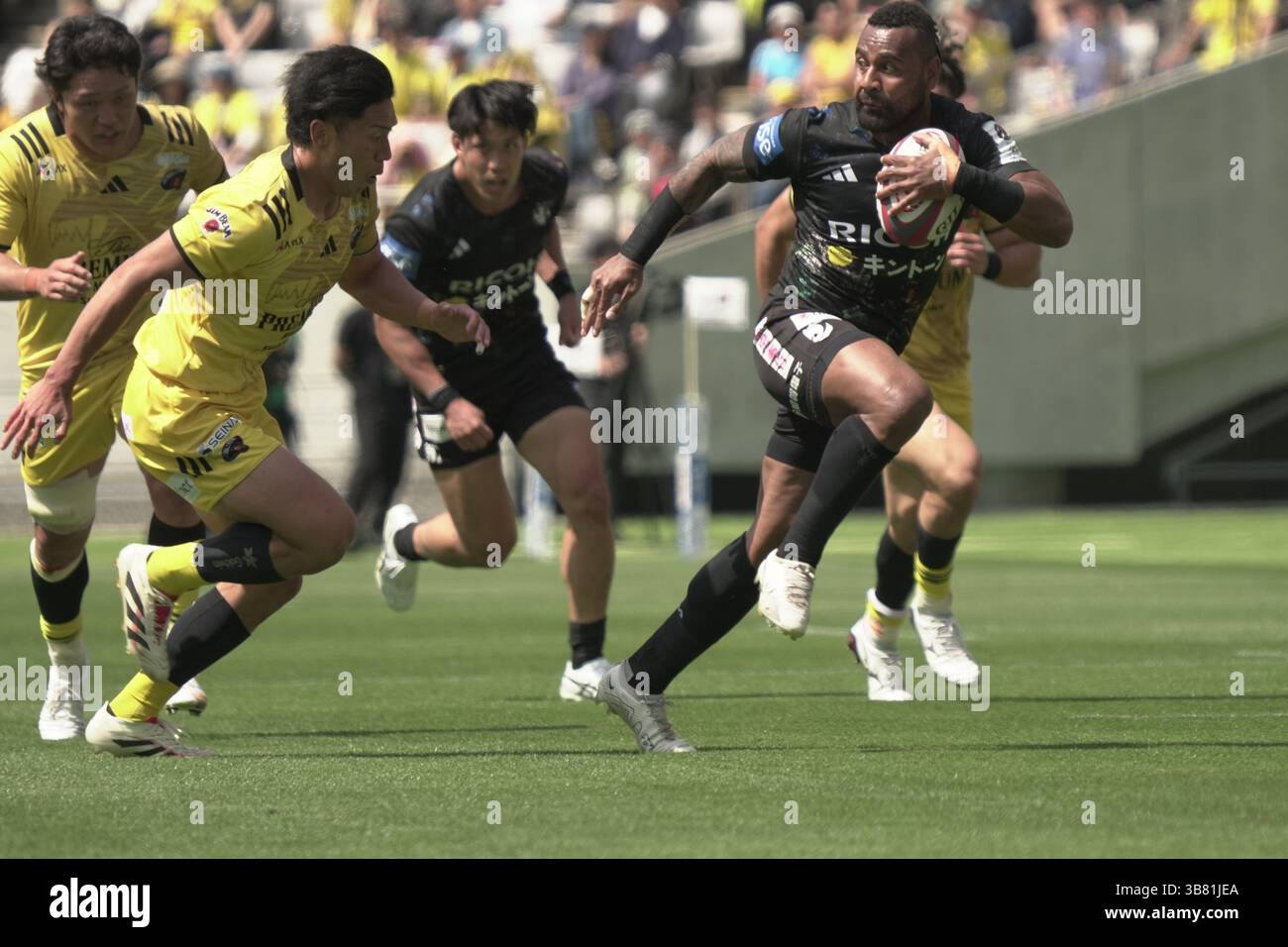 BlackRams' Netani Vakayalia during the 2024-25 Japan Rugby League One ...