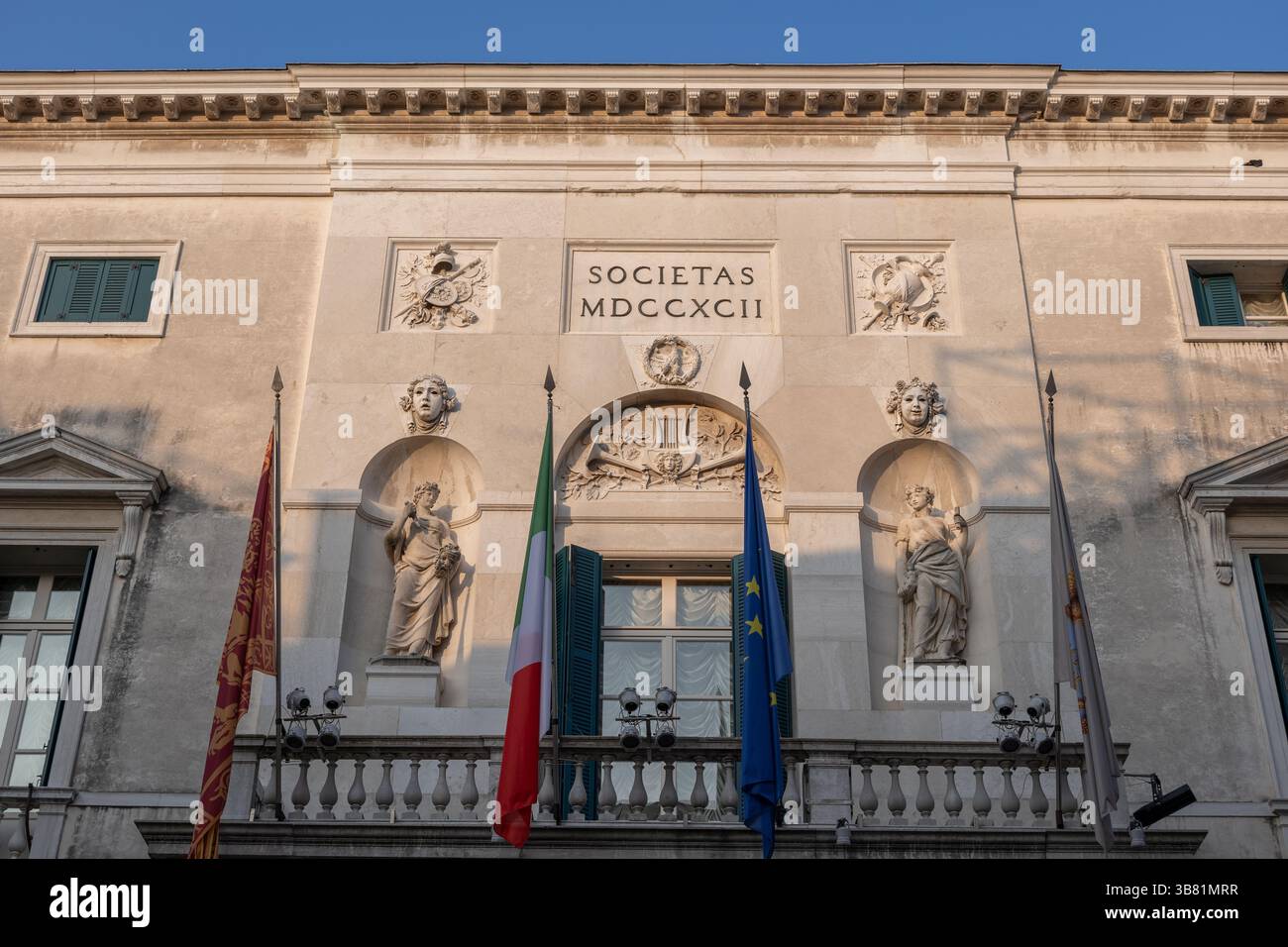 Teatro La Fenice opera house in city of Venice, Italy. Historic ...