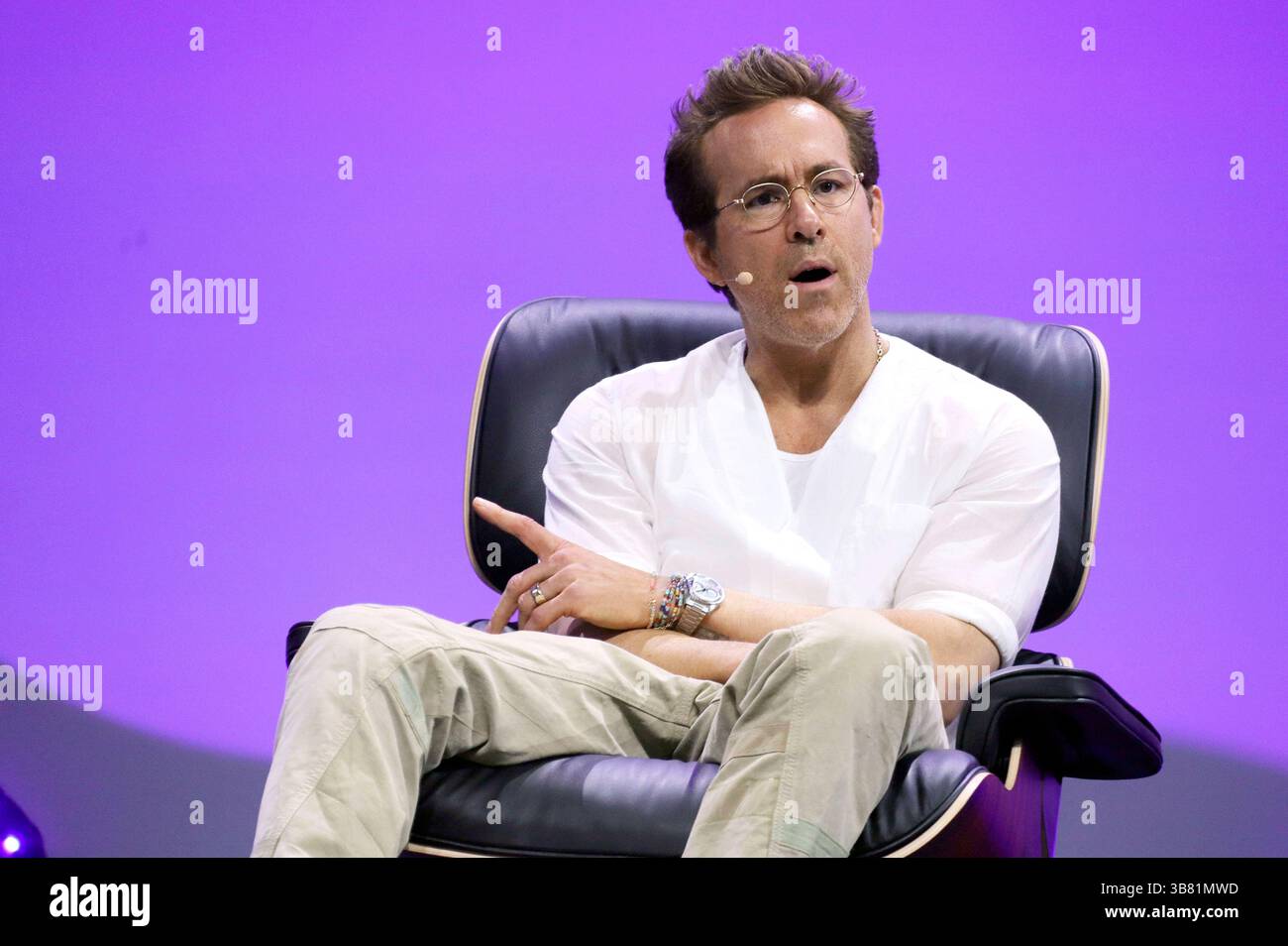 Ryan Reynolds beim OMR Festival 2025 in den Messehallen. Hamburg, 06.05.2025 *** Ryan Reynolds ...