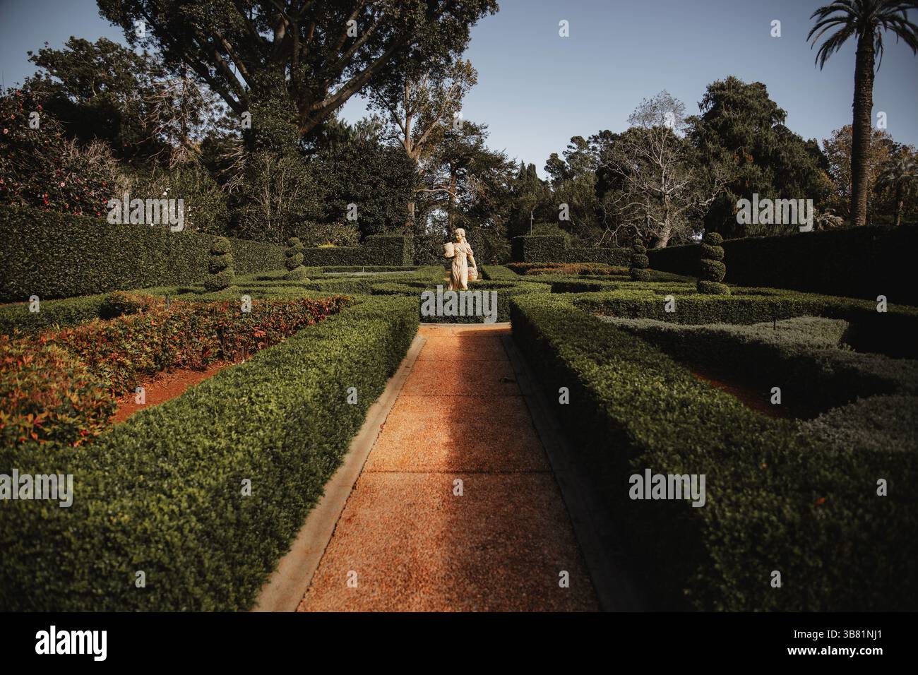 The gardens in Queens Park at Toowoomba in Queensland, Australia Stock ...