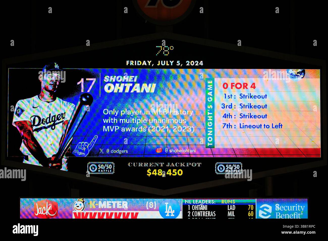 July 5, 2024, Los Angeles, California, USA: Shohei Ohtani #17 of the ...