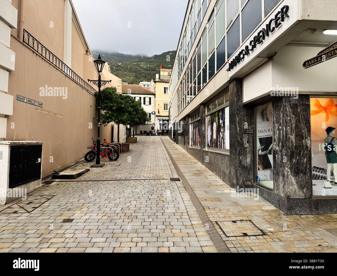 Gibraltar, UK - May 01, 2025: Urban passageway showcasing modern ...