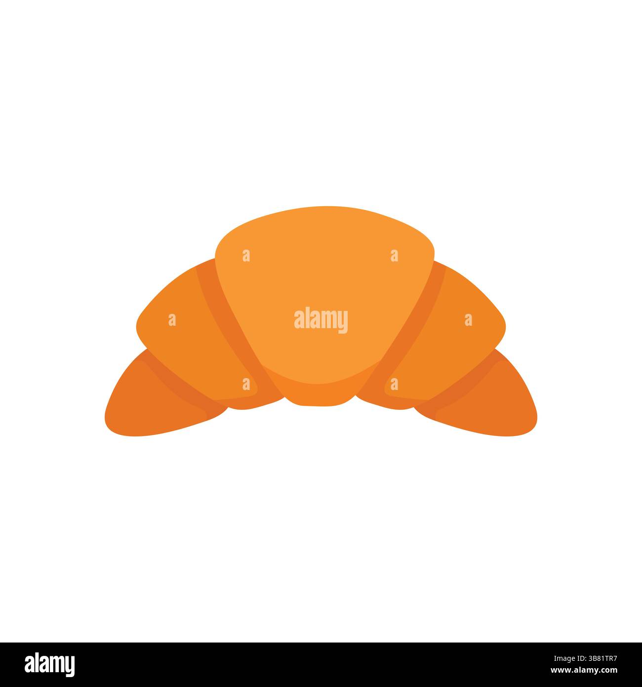 Croissant style bread roll Cut Out Stock Images & Pictures - Alamy