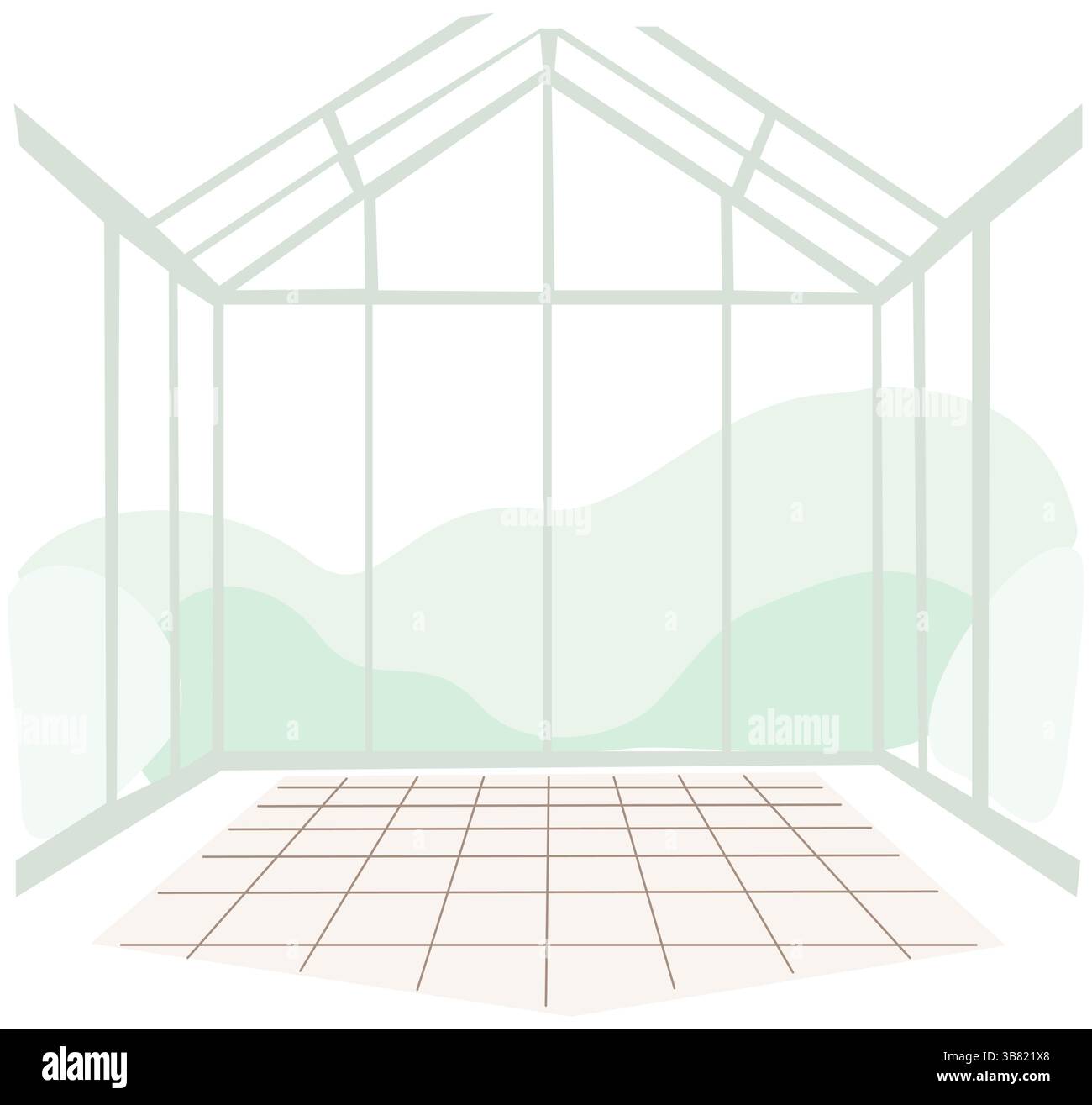 Inside house white walls Stock Vector Images - Alamy